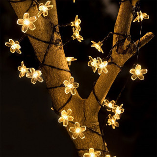 Floral solar lights – Cvetne LED lampice 6,5m