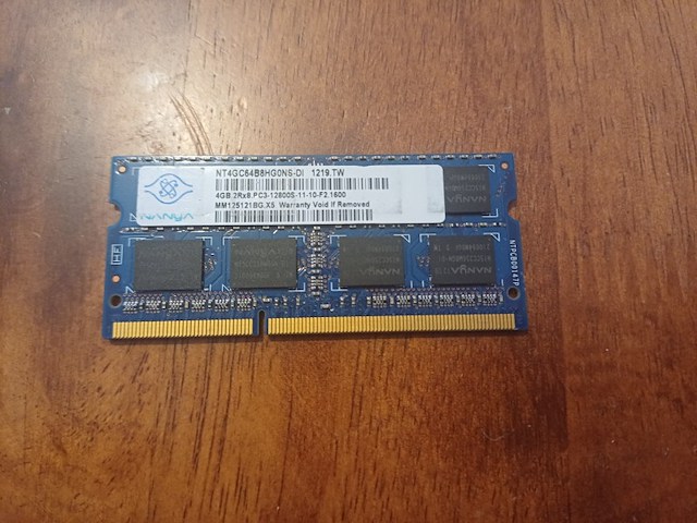 Ram memorija DDR3 Nanya , 4GB , 1600MHz , PC3