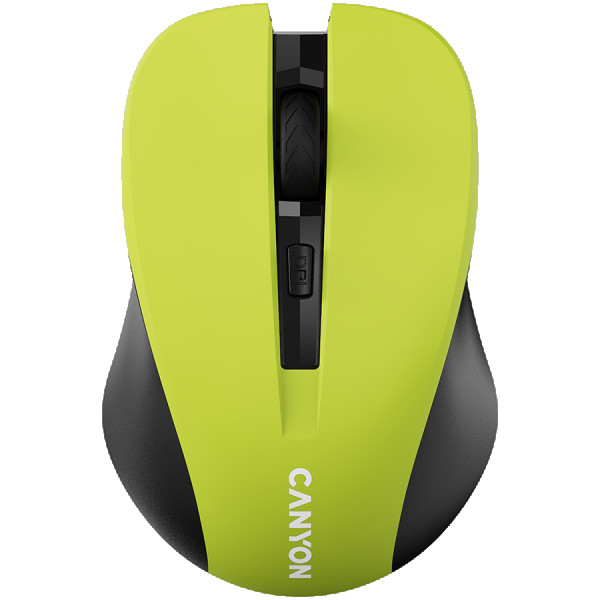 CANYON MW-1, Yellow 2.4GHz wireless optical mouse with 3 buttons, 80010001200 DPI adjustable ( CNE-CMSW1Y )