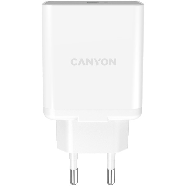 Canyon, QC3.0 36W WALL Charger with 1-USB A Input: 100V-240V, Output: USB-A:QC3.0 36W (5V3A9V3.0A12V3.0A), Eu plug , Over- Voltage , over-heated, over-current and short circuit protection Complian...