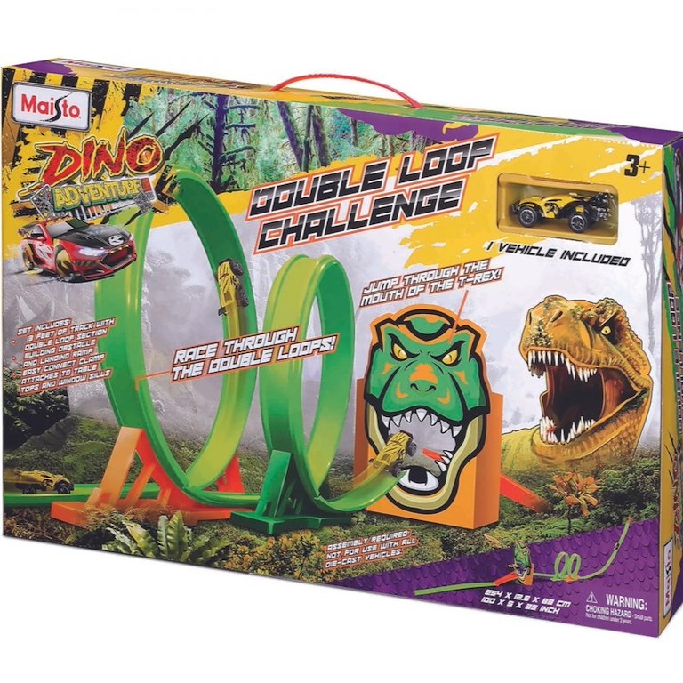 MAISTO DINO ADVENTURE DOUBLE LOOP CHALLENGE I AUTIC 1PCS