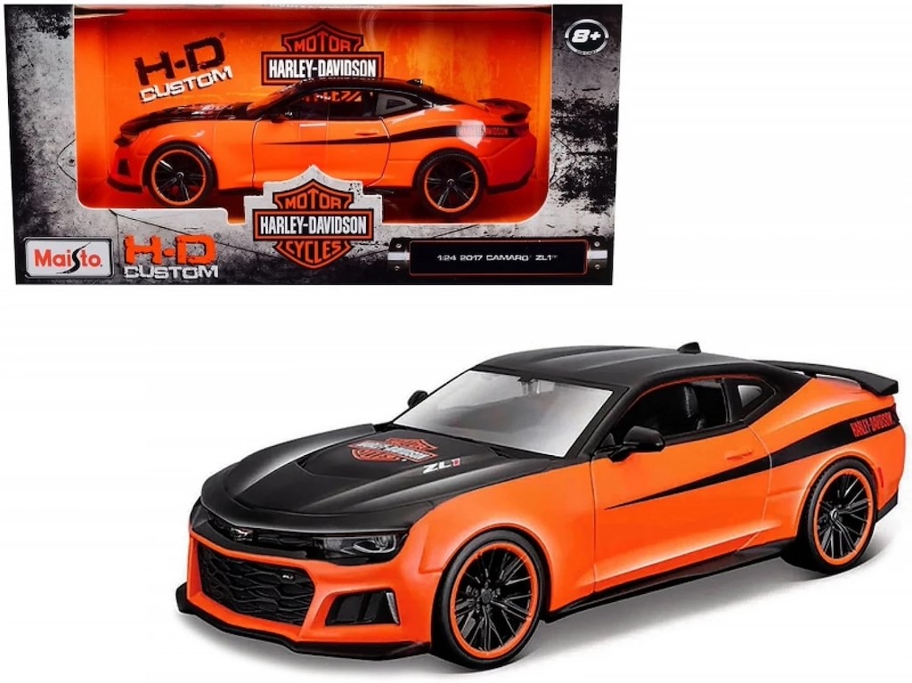 MAISTO AUTO 1:24 H-D CUSTOM 2017 CAMARO ZL1