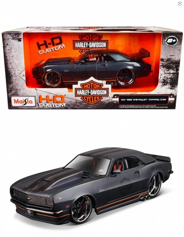 MAISTO AUTO 1:24 H-D CUSTOM 1968 CHEVROLET CAMARO Z/28