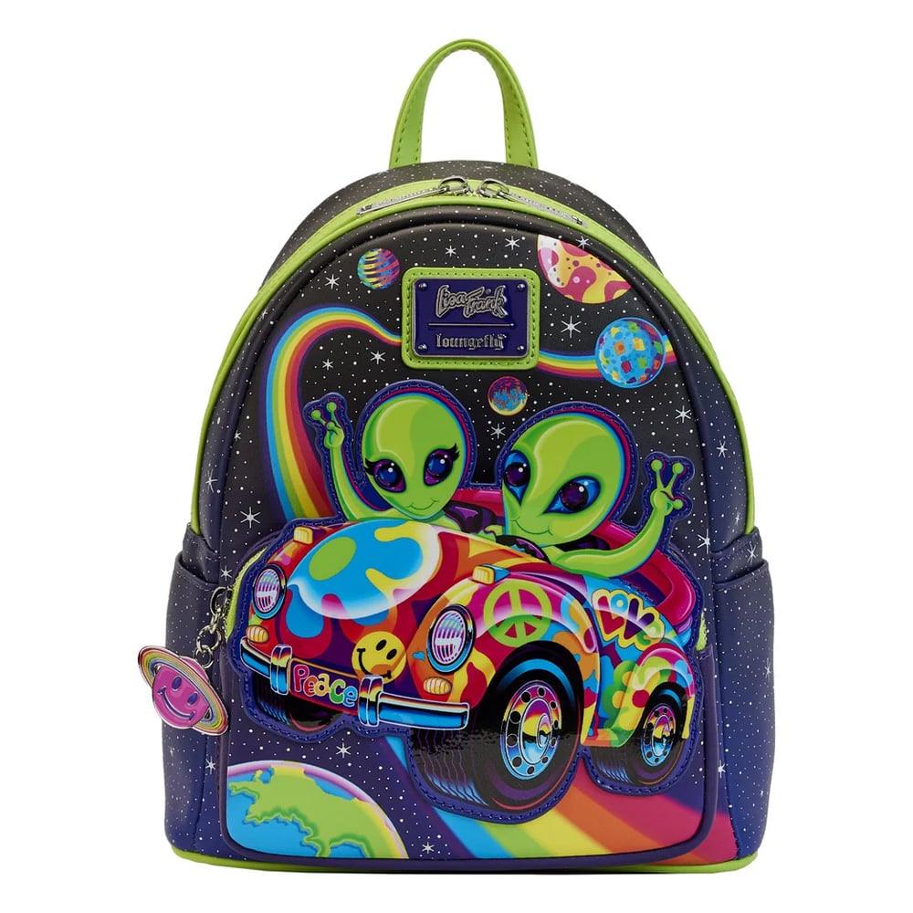 LOUNGEFLY Lisa Frank Cosmic Alien Ride Mini Ranac