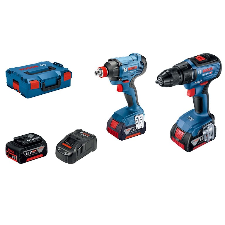 BOSCH GSR 18V-50 + GDX 180-LI 06019G5227 Set akumulatorskog alata