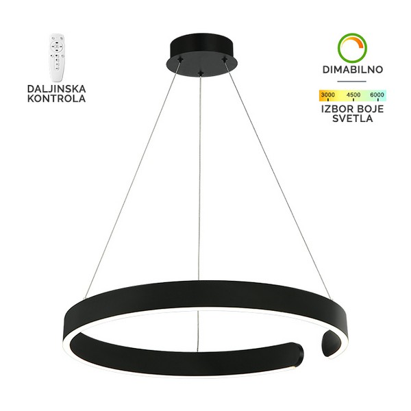 LED visilica F2046-42V BK