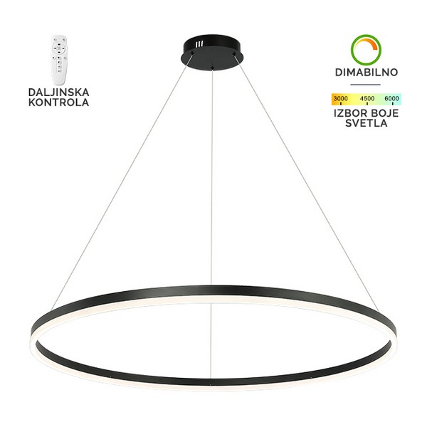 LED visilica F2047-70V BK