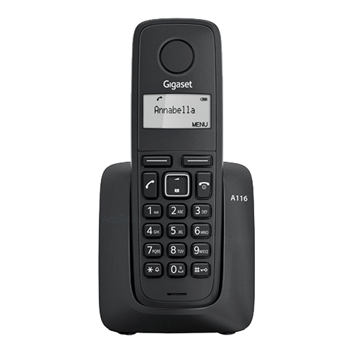 GIGASET A116 (Crna) Fiksni telefon