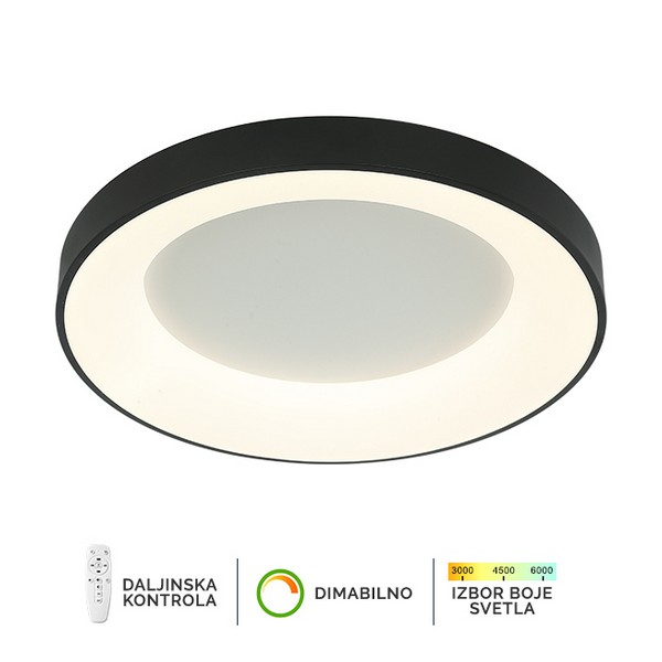 LED plafonska lampa F2049-86C BK