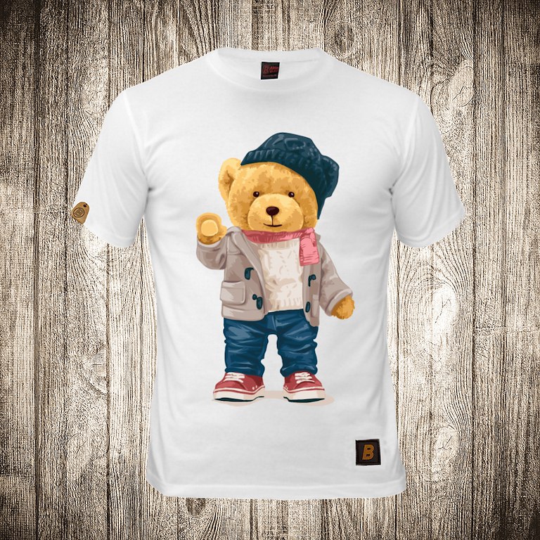 Meda Teddy Bear 32 Roze šal i kapa ( Mahanje )