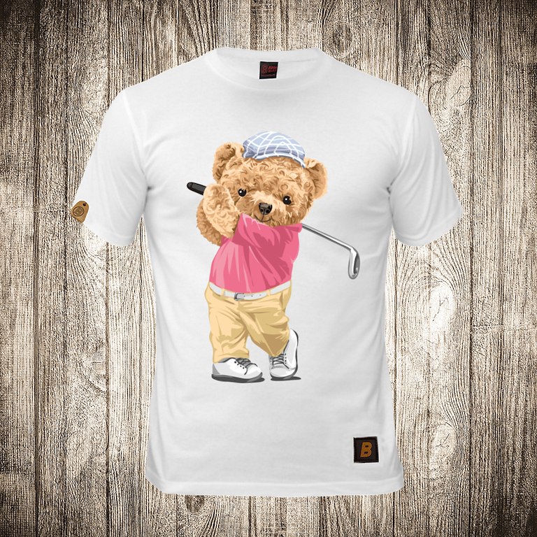 Meda Teddy Bear 77 Golfer u roze košulji