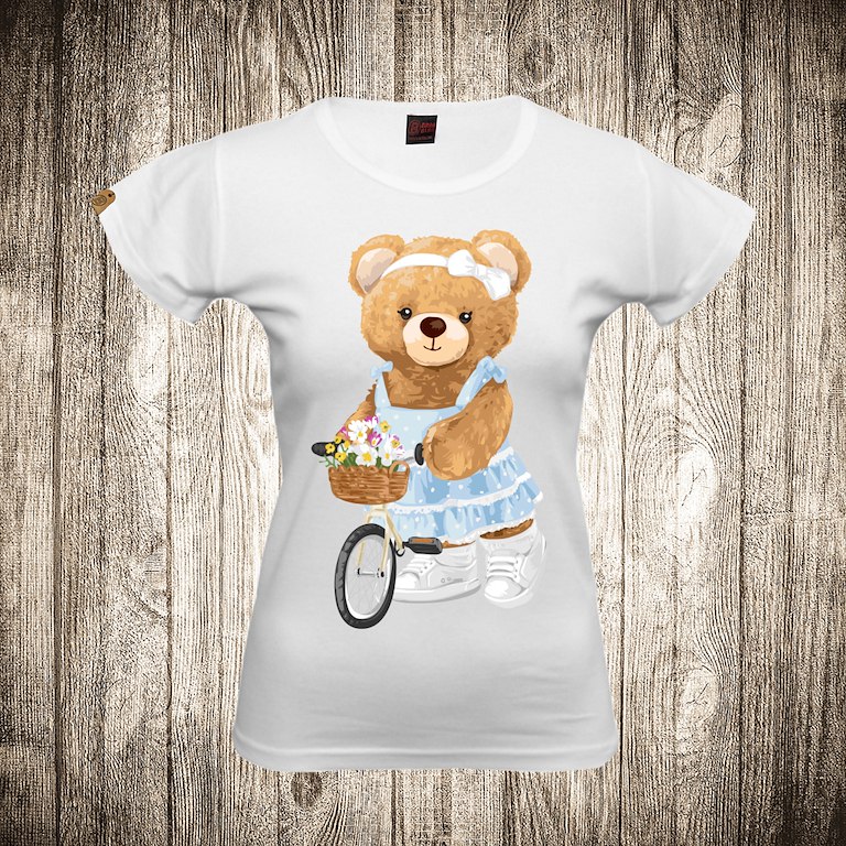 Meda Teddy Bear 92 princeza na bicikli sa cvećem