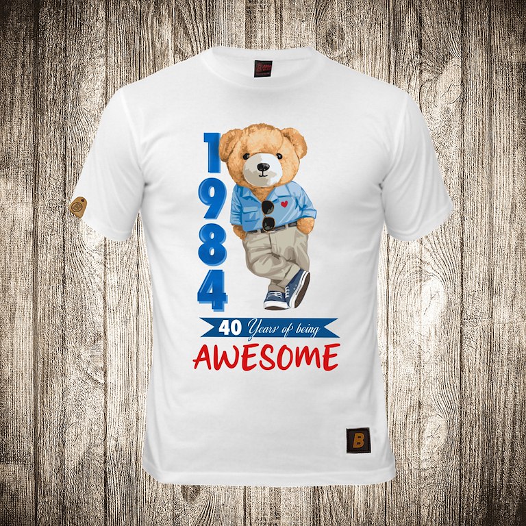 Meda Teddy Bear rođendanski 1984 – 40 years of being awesome ( upisati godinu po želji )