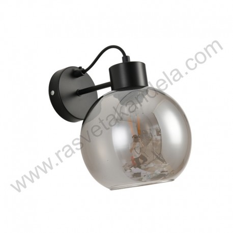 Zidna lampa 1xE27 GLORY-1R metal/staklo