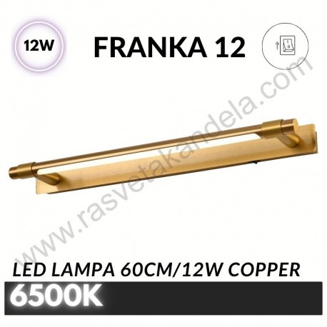 LED zidna lampa 12W 6500K FRANKA-12 bakarna