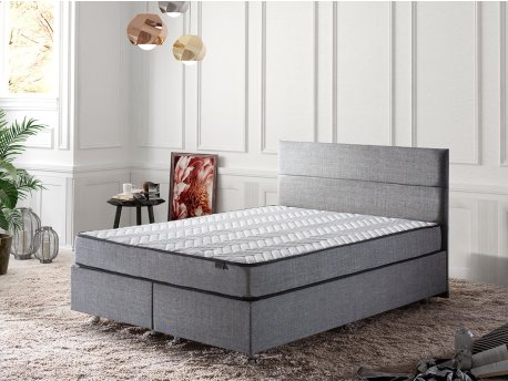 HANAH HOME BRAČNI KREVET SILVER GREY (140X190)