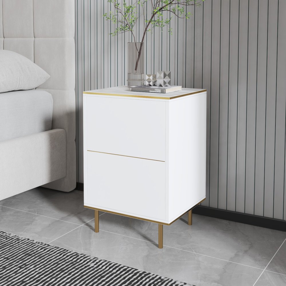 HANAH HOME NOĆNI STOČIĆ IMAJ MARBLE WHITE