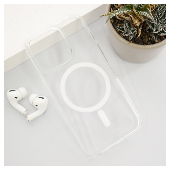 Maska Transparent Magsafe za iPhone 16 Pro bela