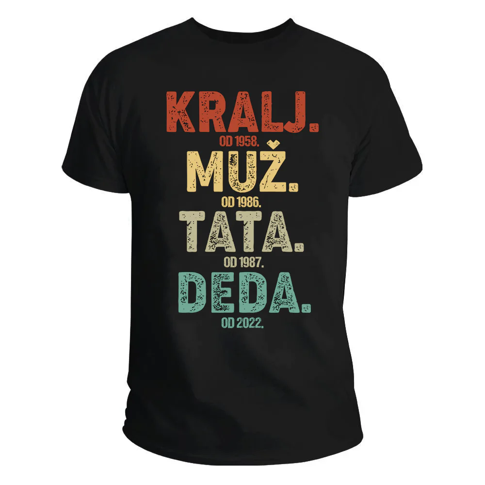 Deda kralj - majica za dedu