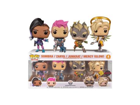 FUNKO BOBBLE FIGURE OVERWATCH POP! 4-PACK - SOMBRA / ZARYA /JUNKRAT /MERCY (GLOW) CENA