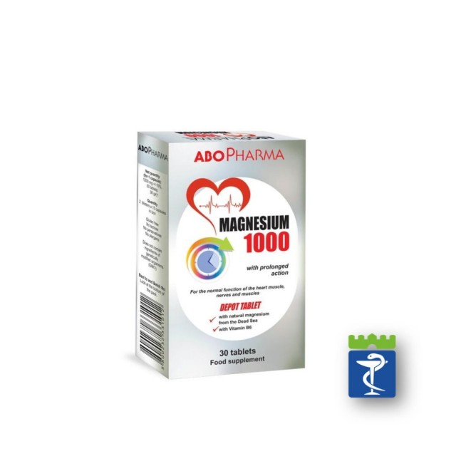 MAGNESIUM 1000 +B6 TABLETE A30