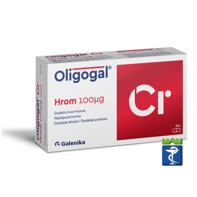 OLIGOGAL CR KAPSULE 30X100MCG