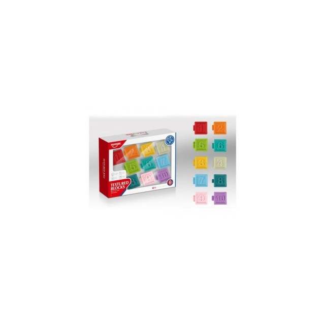 IGRAČKA HUANGER BABY GUMENE KOCKE BROJEVI 6M+ MS45207