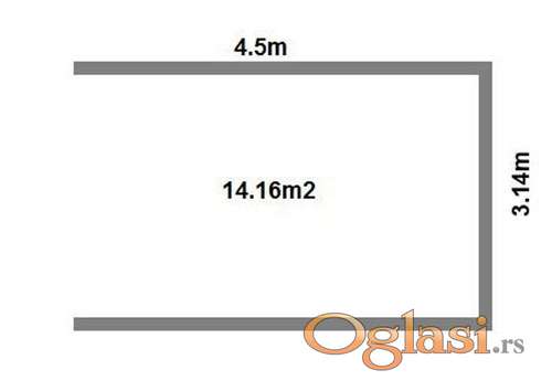 Garaža na top lokaciji - 14m2, Podbara
