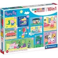 Puzzle slagalice 10u1 Pepa Prase Clementoni 20271