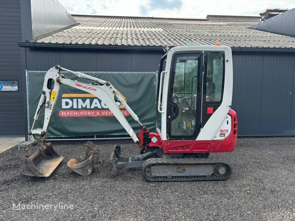 Takeuchi TB 216 NL machine TOP!! 3 buckets mini bager