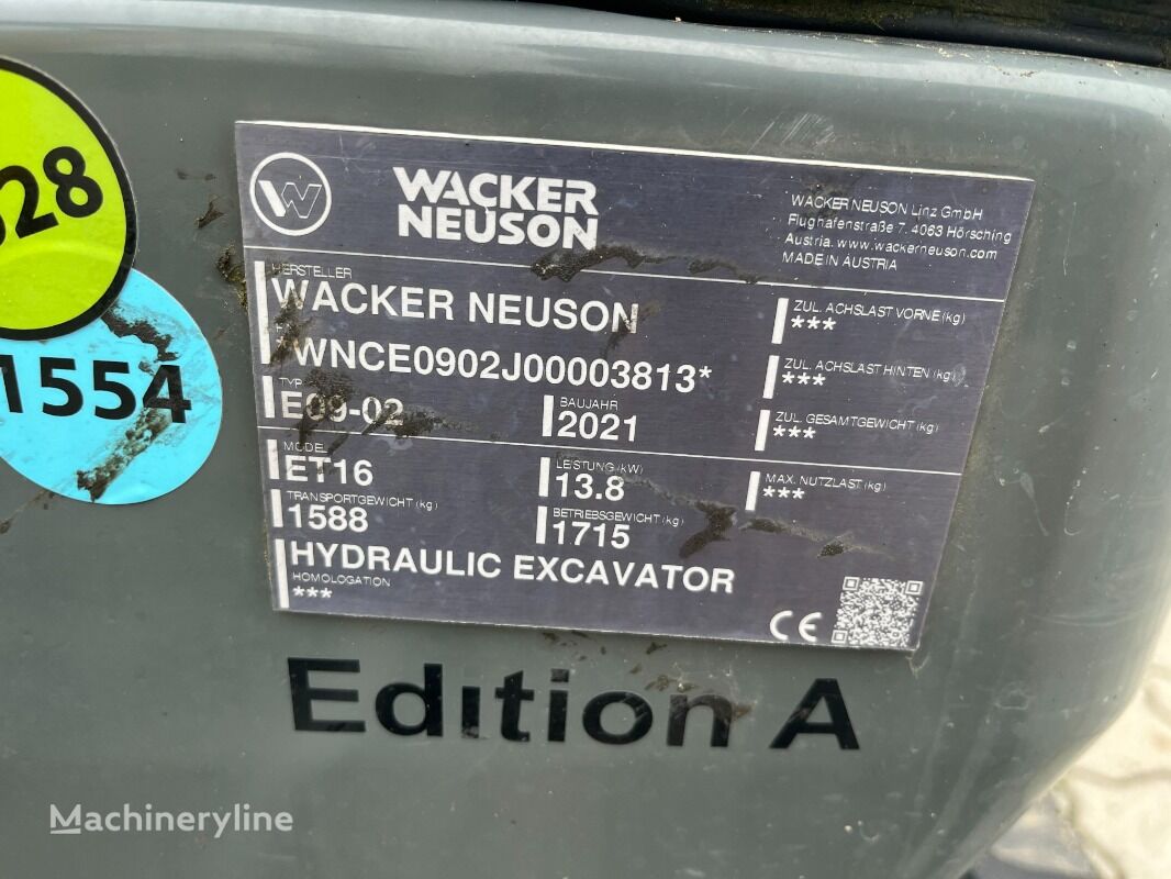 Novi Wacker ET 16 mini bager