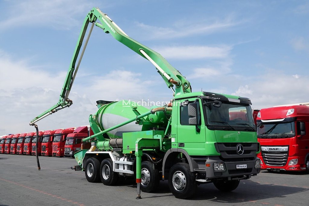 Liebherr na šasiji Mercedes-Benz ACTROS 3241 / POMPOGRUSZKA / BETONIARKA + POMPA PUTZMEISTER 21 M kamion s mešalicom za beton