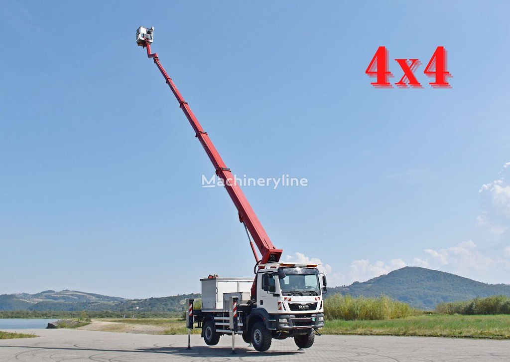 MAN TGM 13.250 * Hubarbeitsbühne 33 m * 4x4 * TOP auto dizalica s korpom