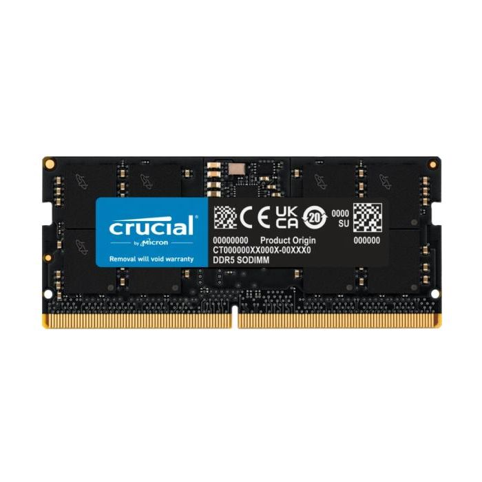 RAM SODIMM DDR5 16GB Micron Crucial 4800MHz CT16G48C40S5