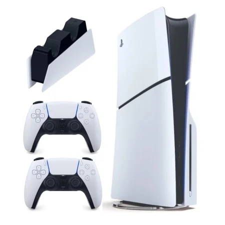 Konzola Sony Playstation 5 PS5 1TB Slim CD/DISC + Dualsense White + Dualsense Charging Station