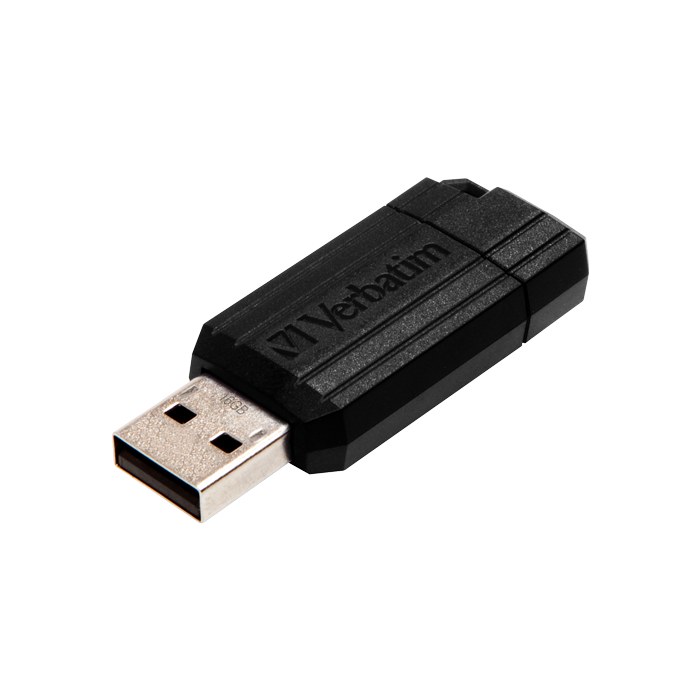 VERBATIM 16GB Pinstripe USB Flash Drive (Crni) USB 2.0, 16GB, do 8 MB/s, do 2.5 MB/s