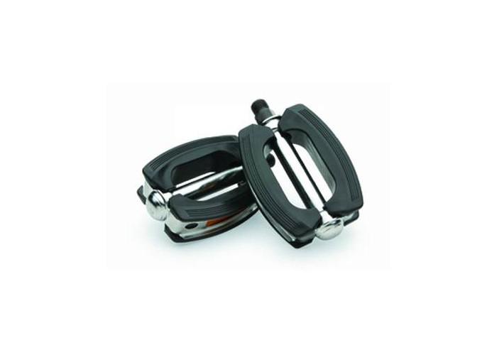 PEDALE ELECTRA RETRO chrome-black 1/2