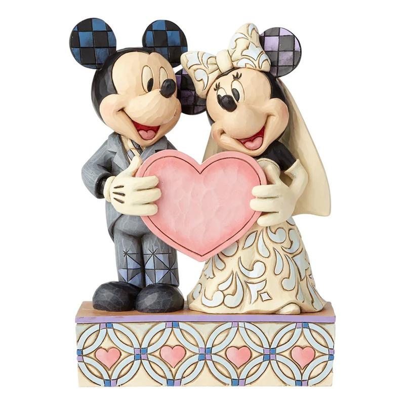 Jim Shore Two Souls, One Heart (Mickey Mouse & Minnie Mouse Figurine)