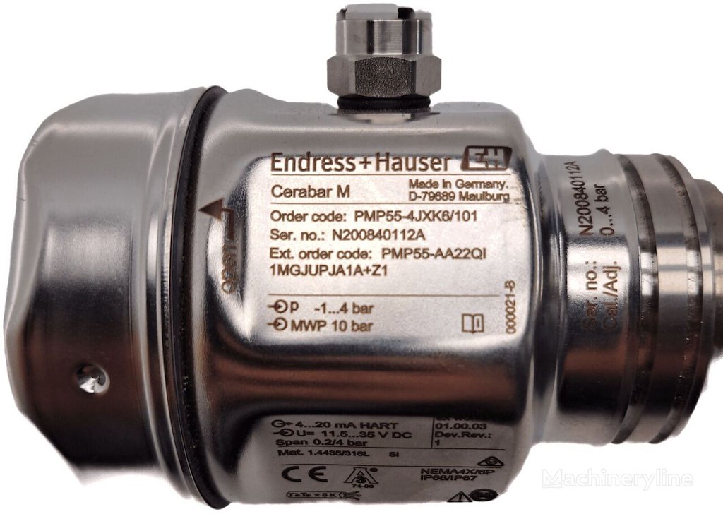 Endress & Hauser Cerabar M PMP55-4JXK5/101 za industrijske opreme