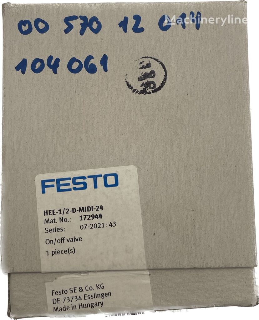 Festo HEE-1/2-D-MIDI-24 pneumatski ventil za industrijske opreme