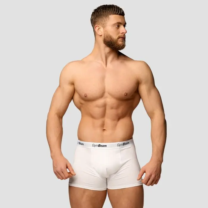 Muške bokserice Essentials 3Pack White - GymBeam