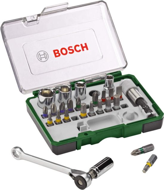 Bosch 27-delni set bitova i čegrtaljki (2607017160)