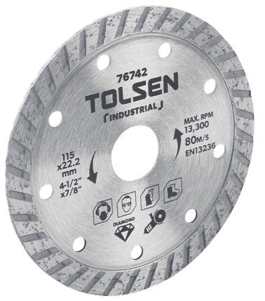 Dijamantska rezna ploča - Turbo 180 mm Tolsen (76745)