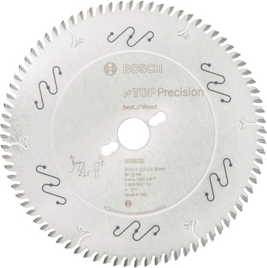 Bosch list kružne testere Top Precision Best for Wood 250 x 30 x 3,2 mm, 80 - 2608642113
