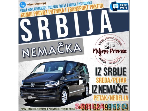 Kombi prevoz Srbija-Nemacka