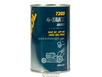 Ulje za kosilice MANNOL 4-TAKT AGRO SAE30 7203 600ml