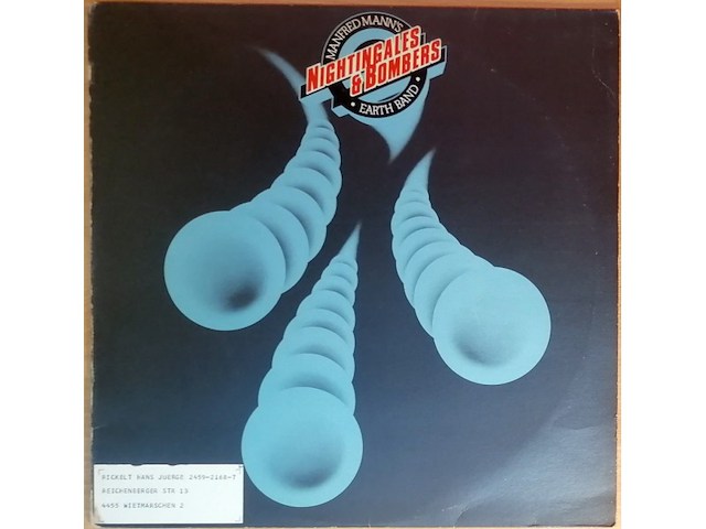 LP MANFRED MANN - Nightingales &;; Bombers (1975) UK, NM