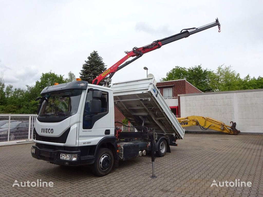 IVECO Eurocargo 80-220 Tipper + crane kiper