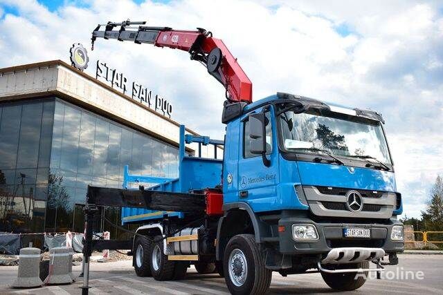 Mercedes-Benz 6x6 ACTROS 3341 HMF 4220-K4 KIPPER Crane Kran kiper