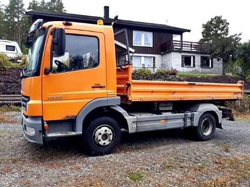 Mercedes-Benz ATEGO 1022 *ONLY 75tkm *3 WAY-TIP *FULL STEEL *MANUAL kiper